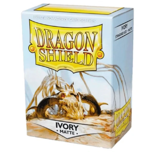 Protectores Dragon Shield Standard Ivory Matte 100 - LudiPuerto.cl